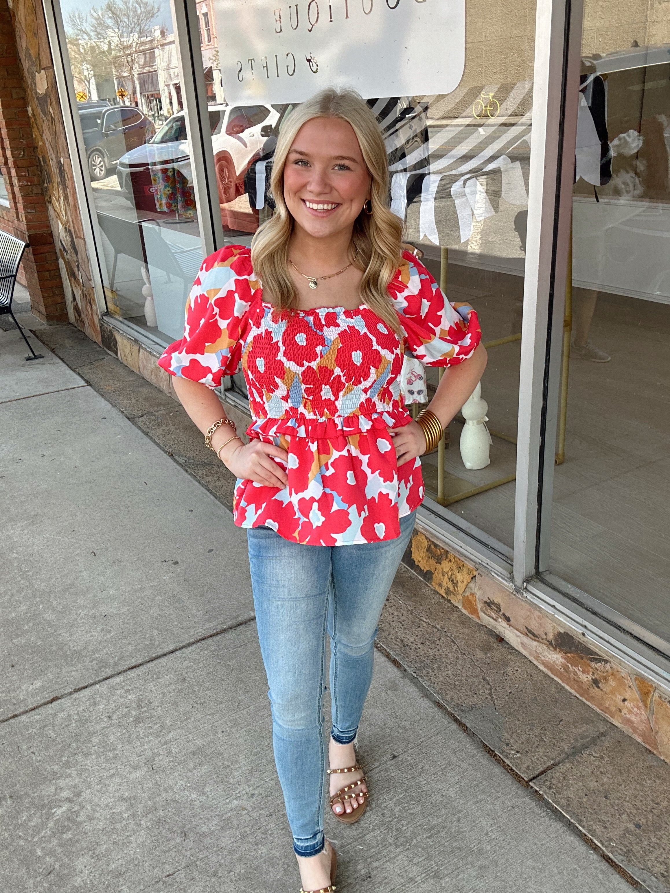 Pick Me Floral Top – Dear Everly Boutique