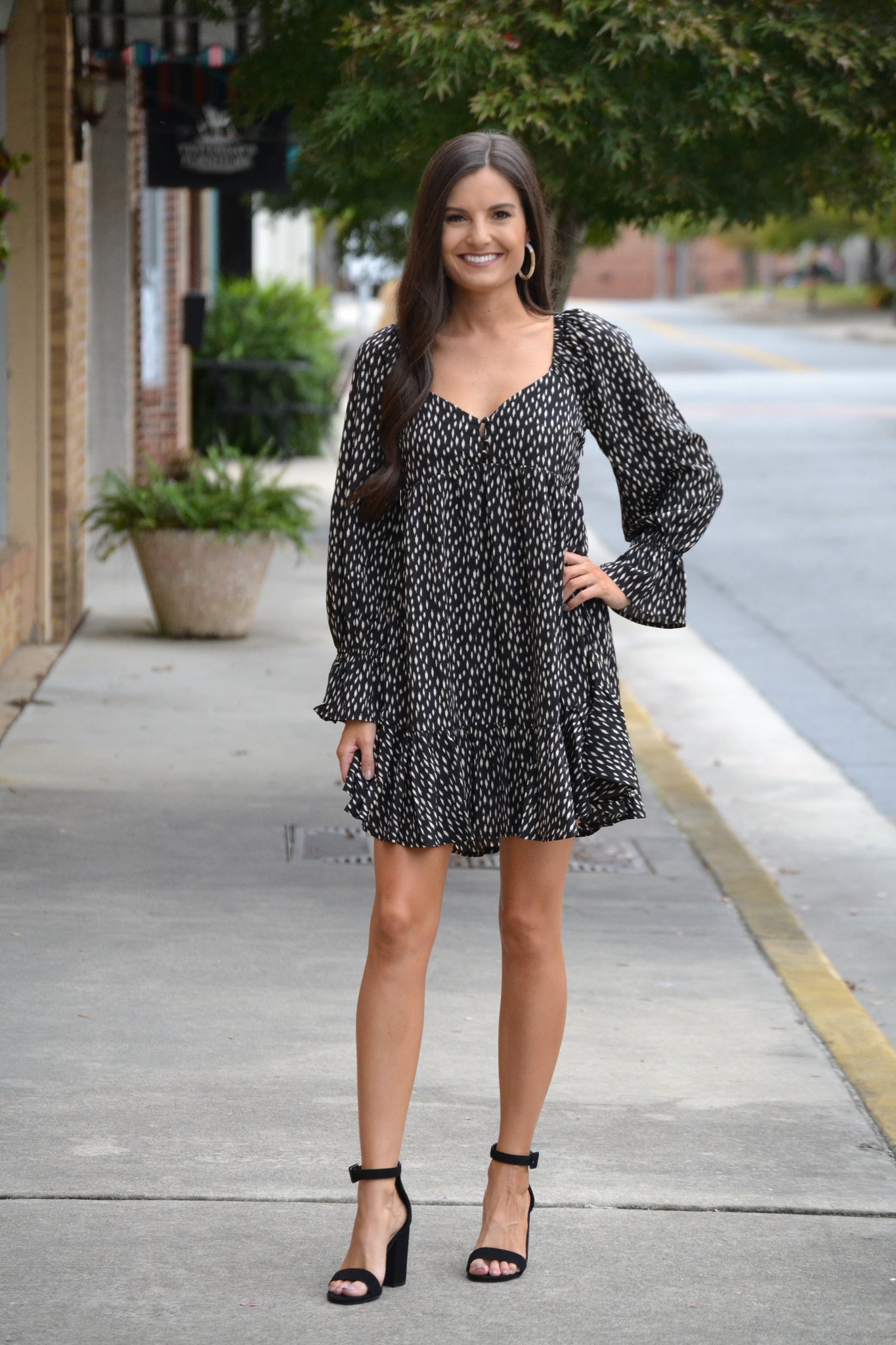 Ashley's Ruffled Babydoll Dress – Dear Everly Boutique